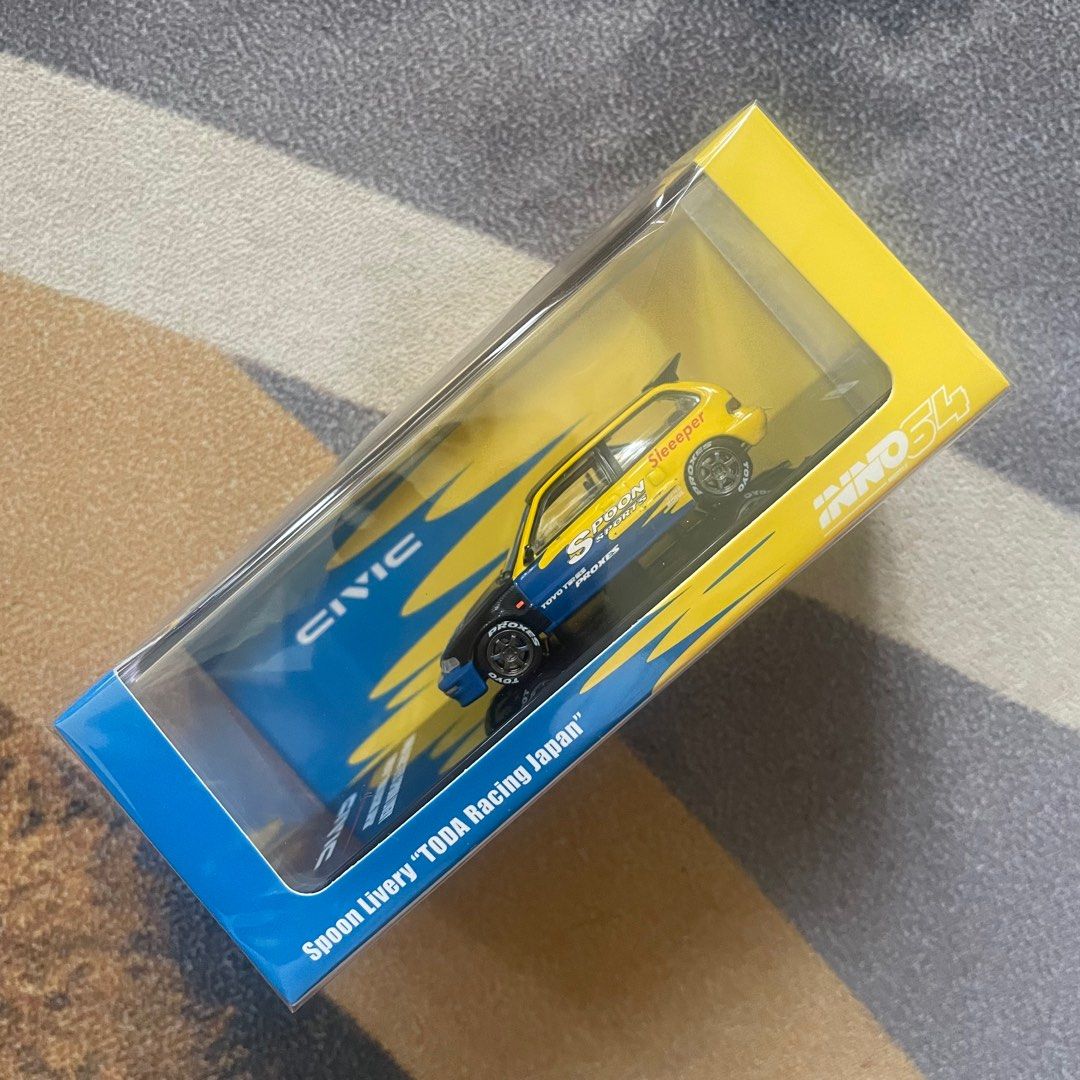 Inno64 Honda Civic EF9 - Spoon Livery "TODA Racing Japan", Hobbies ...