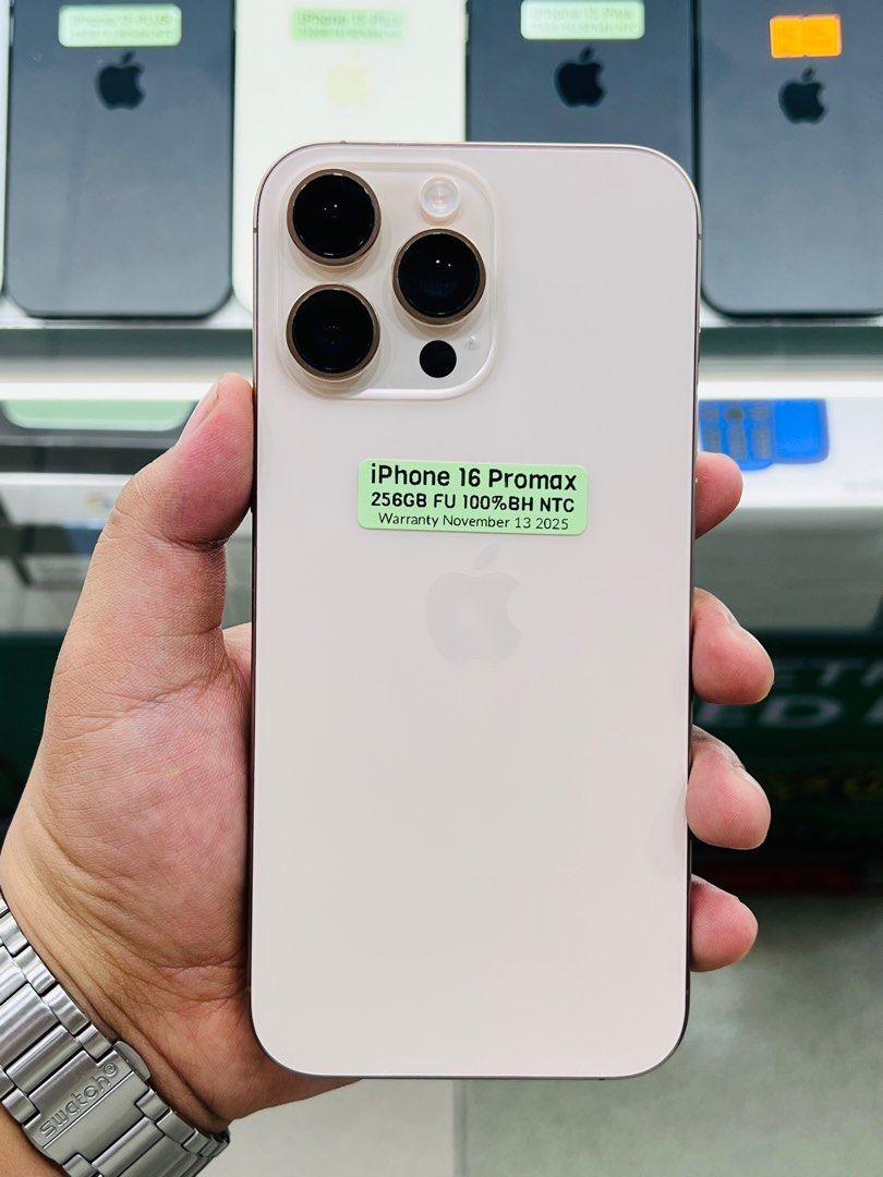 IPHONE 16 PROMAX 256GB UNDER WARRANTY FACTORY UNLOCK 100% BATT 99% ...