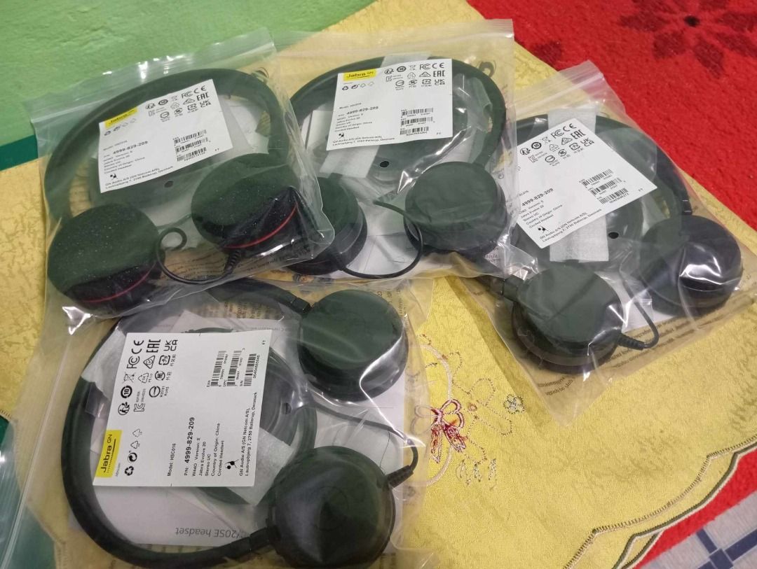 Jabra Evolve 20 UC Stereo Model HSC016 Noise Canceling USB Headset ...