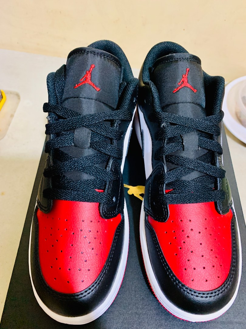 Jordan 1 BRED TOE V2 OG, Men's Fashion, Footwear, Sneakers on Carousell