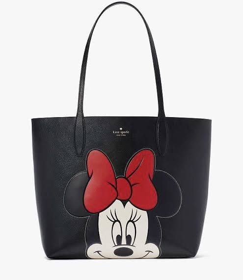Kate Spade New York Minnie Mouse Tote Bag L (Reversible), Luxury, Bags ...