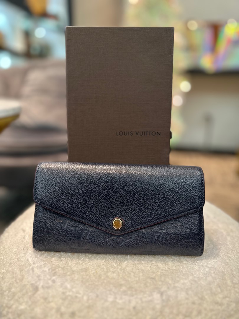 LOUIS VUITTON LV Monogram Empreinte Leather Long Wallet, Men's Fashion ...