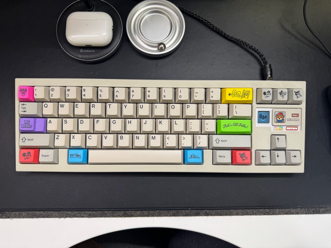 Matrix Lab Navi 70 Linen keyboard + Clone F-pad, 電腦＆科技, 電腦周邊及配件, 電腦鍵盤及 ...