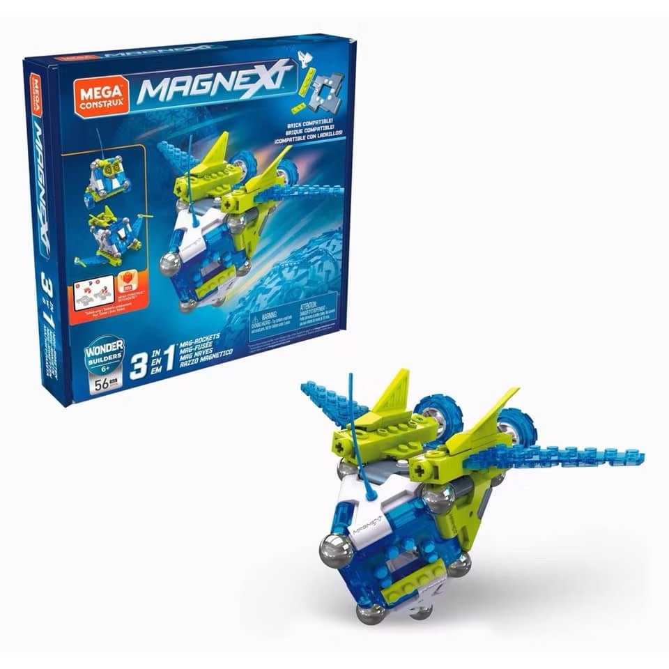 Mega Construx Magnext 3 in 1 Mag-Rockets, Hobbies & Toys, Toys & Games ...