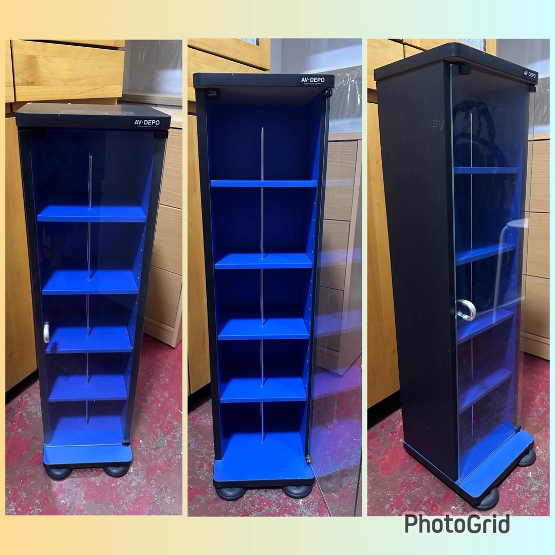 MINI STORAGE RACK With GLASS DOOR, Furniture & Home Living, Furniture ...