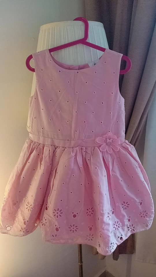 Minnie Mouse Eyelet Dress, Babies & Kids, Babies & Kids Fashion on ...