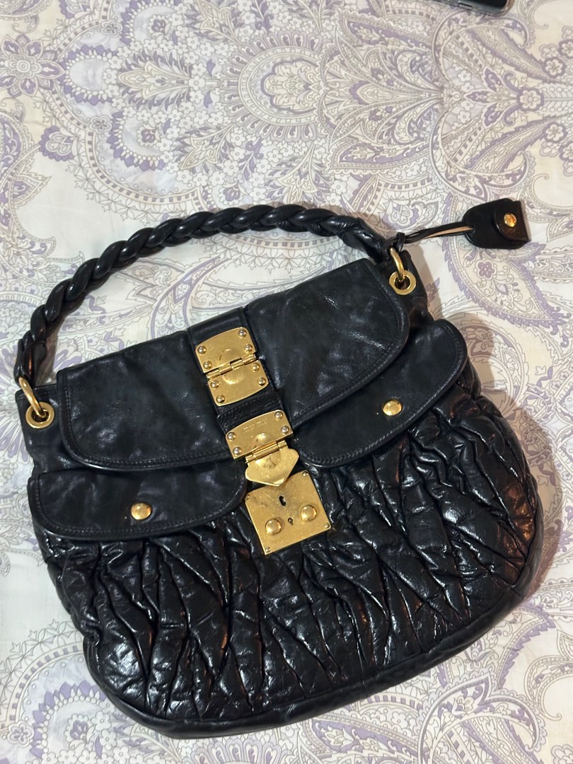 Miu miu coffer bag, Luxury, Bags & Wallets on Carousell