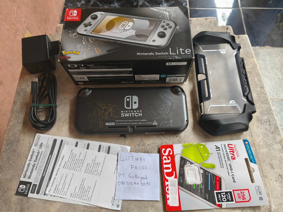 Nintendo Switch Lite CFW Atmos 256GB Pokemon Dialga Palkia Fullset 00 ...