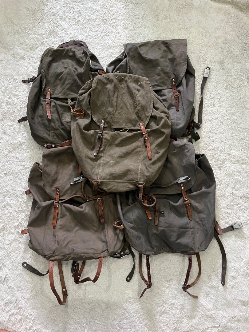 Vintage WW2 circa 1950s Swedish Military Army M39 Backpack, Men's ...