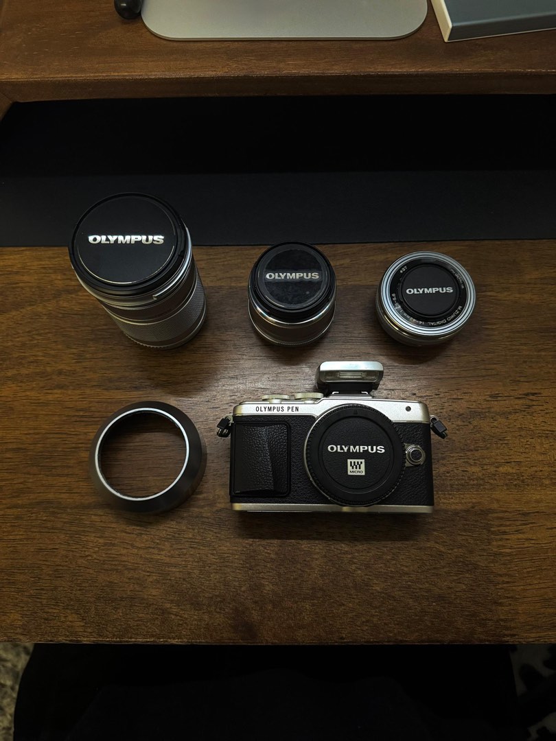Olympus Pen Camera with 3 Lens, Photography, Cameras on Carousell
