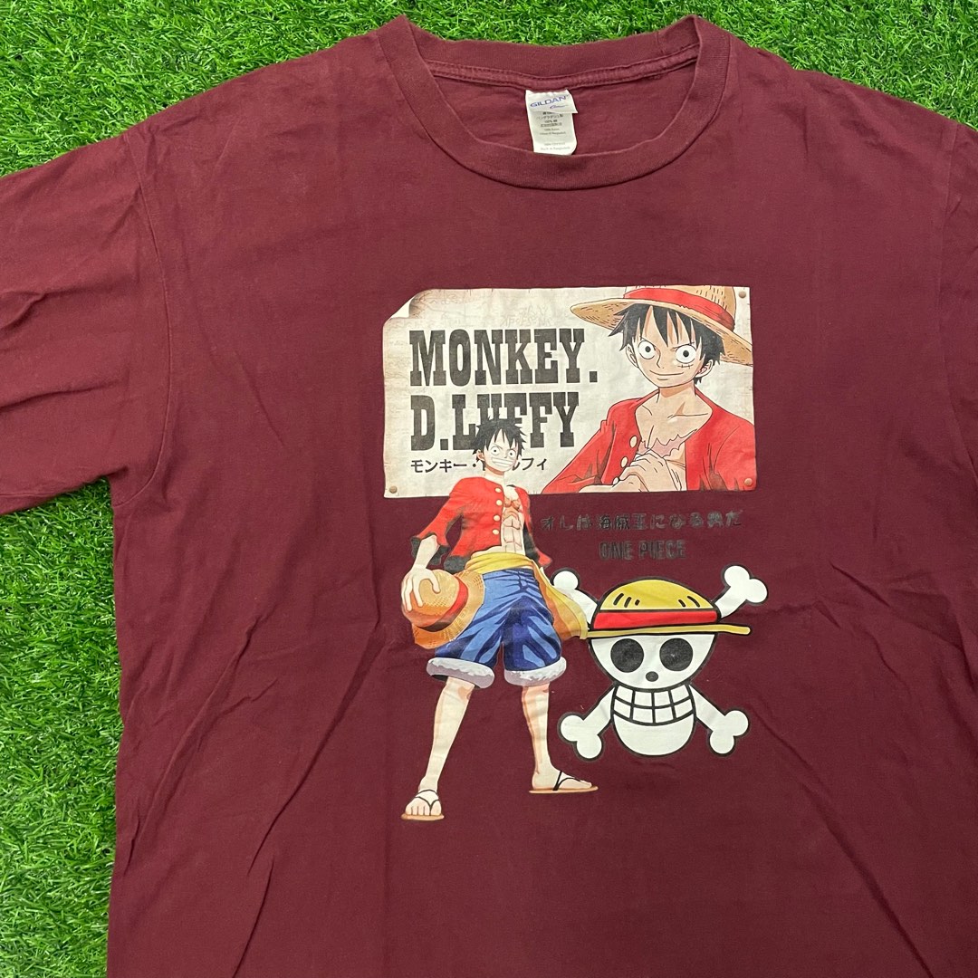 One Piece Monkey D. Luffy Solo Anime Tee, Men's Fashion, Tops & Sets ...