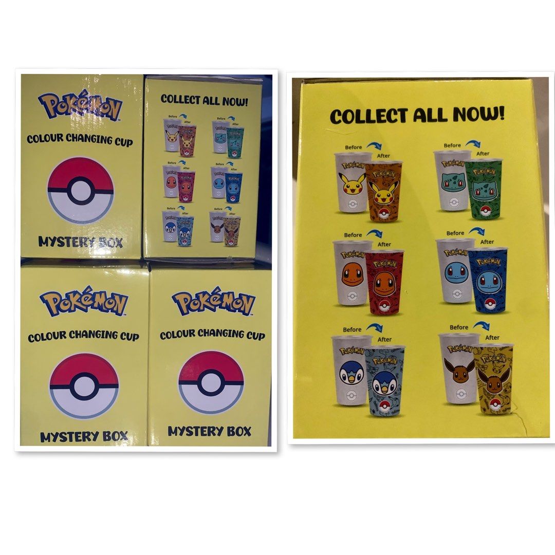 POKEMON COLOUR CHANGING CUP, Hobbies & Toys, Toys & Games on Carousell