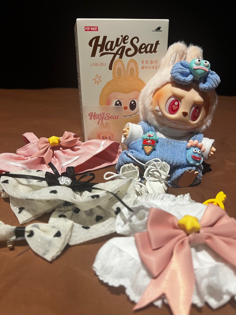 New Open Box Authentic Pop Mart Labubu V2 Dada with Clothes(Dada ...