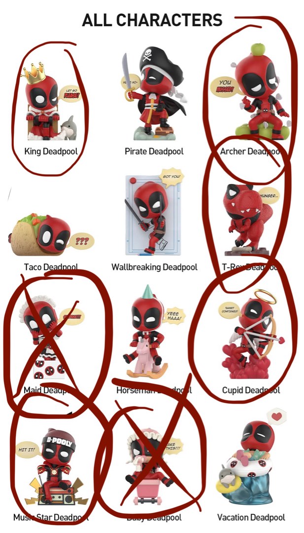Popmart Marvel Deadpool, Hobbies & Toys, Toys & Games on Carousell