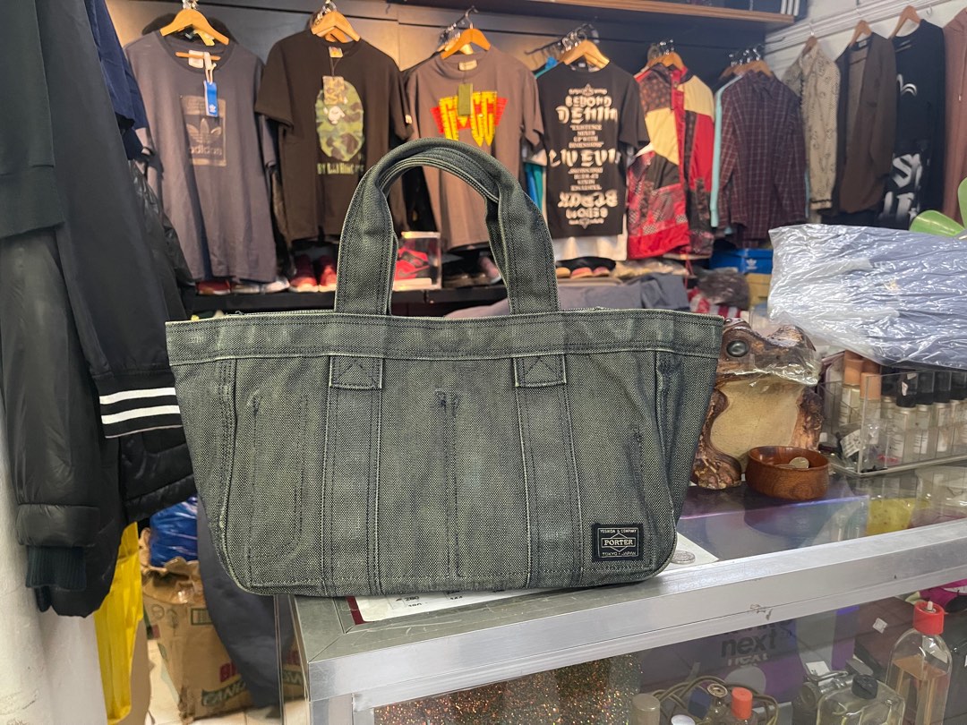 porter tote bag denim minis, Women's Fashion, Bags & Wallets, Tote Bags ...