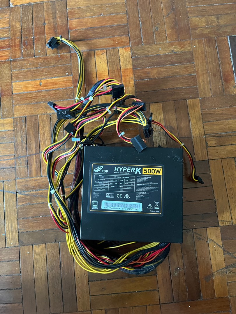 PSU FSP Hyper K 500W, Computers & Tech, Parts & Accessories, Chargers ...