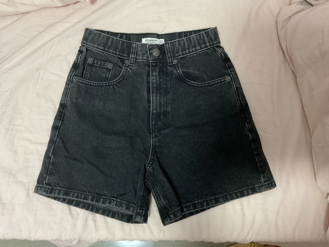 Pull and bear acid wash shorts small/jorts, Women's Fashion, Bottoms ...