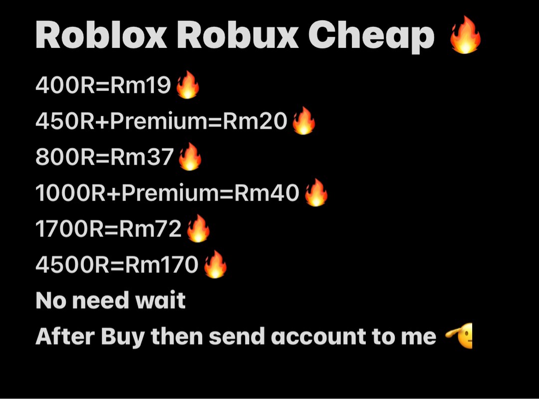 Roblox Cheap Robux, Video Gaming, Gaming Accessories, In-Game Products ...