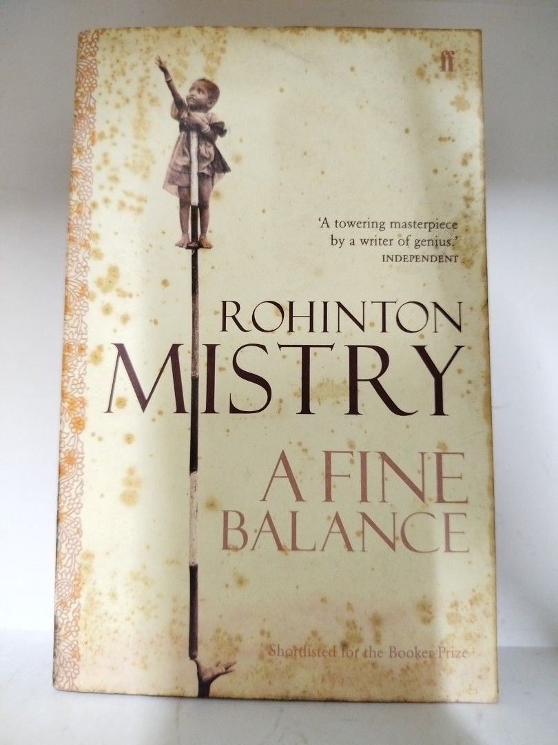 ROHINTON MISTRY: A FINE BALANCE, Hobbies & Toys, Books & Magazines ...