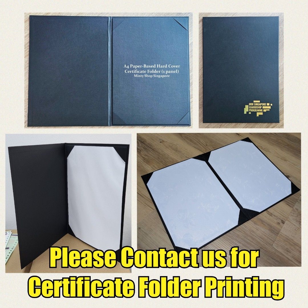 [SG Stock] A4 Certificate Holder Singapore | Certificate Folder ...