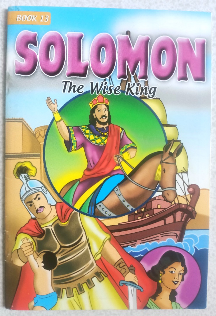 Solomon : The Wise King Illustrated Bible Book for Children, Hobbies ...