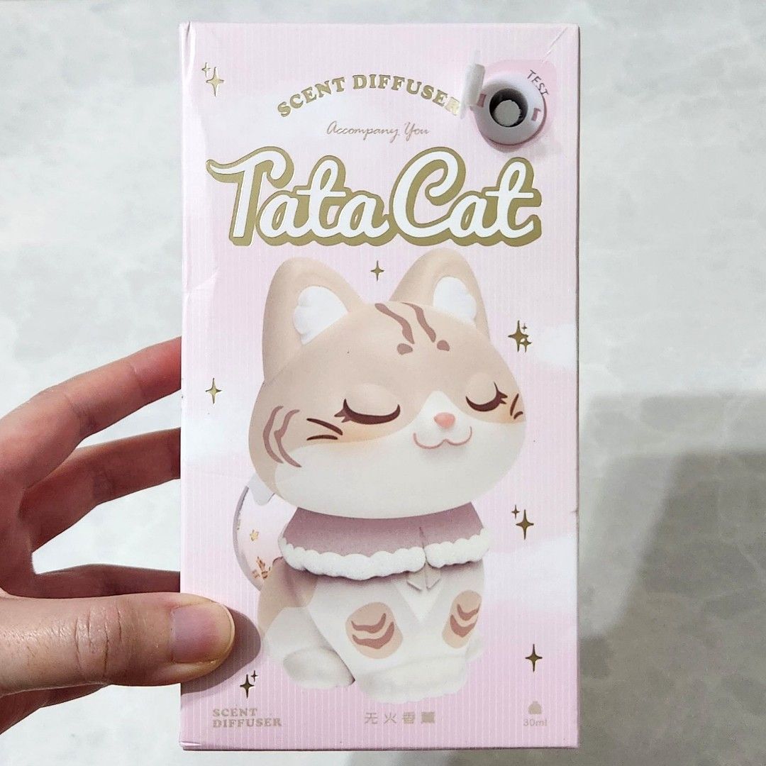 [SEALED Blind Box] Choco Teddy x Tata Cat Figure Reed Scent Diffuser ...