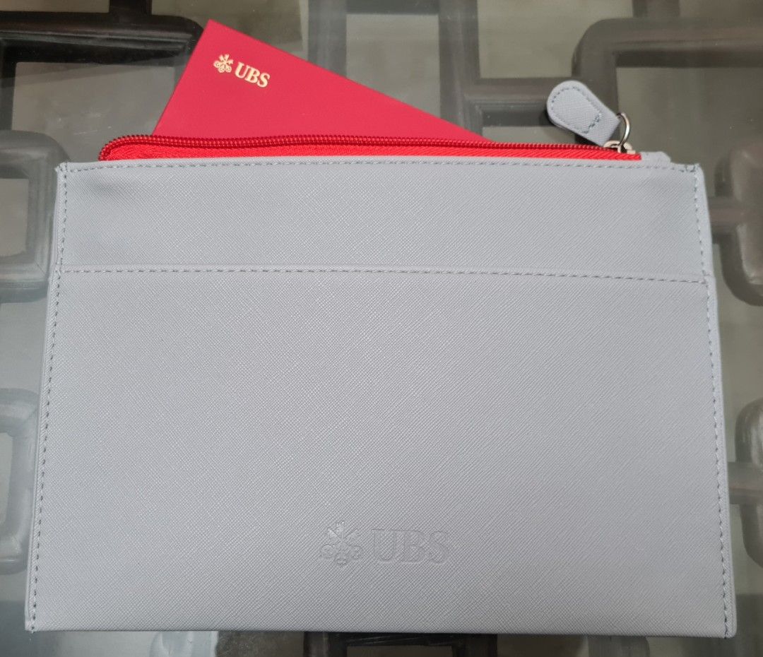 UBS Leather Pouch with 2025 Red Packet / Sampul Duit Raya, Hobbies ...