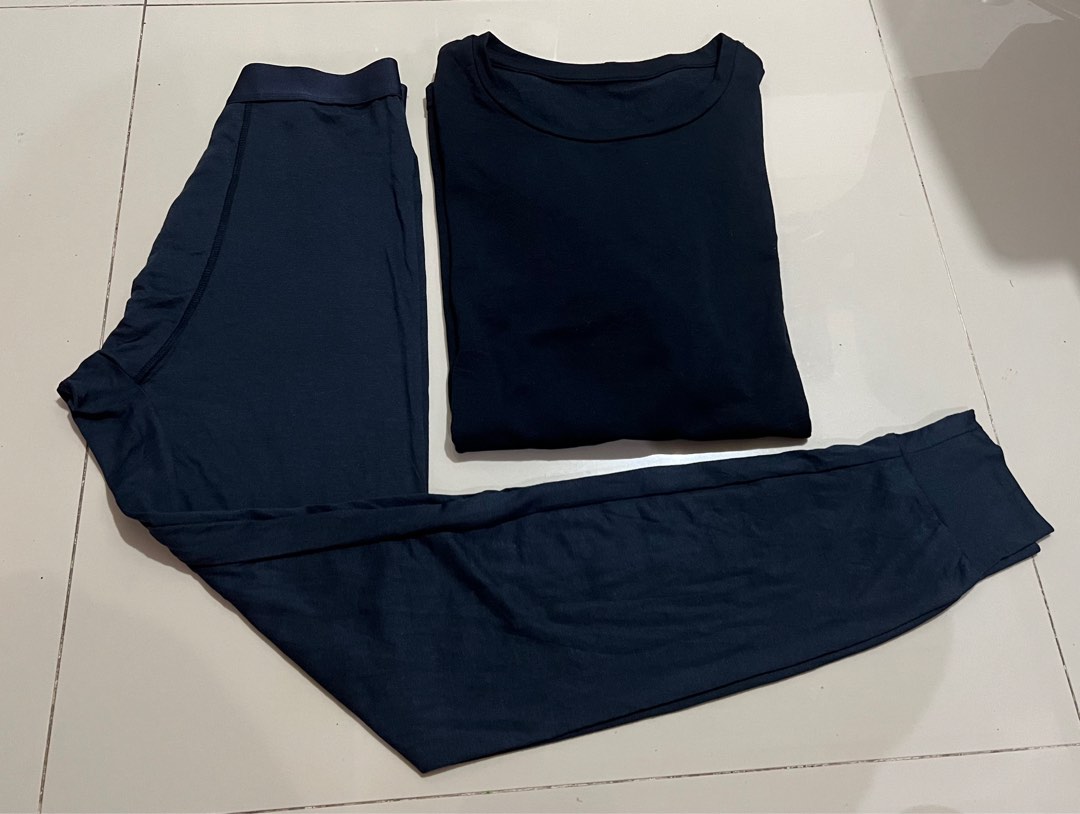 UNIQLO Men Heattech Tights and GU Men Style Heat Longsleeves, Men's ...