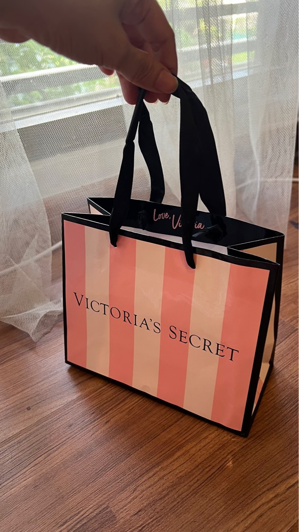 Victorias Secret Paperbag Original from Store, Fesyen Wanita, Aksesoris ...