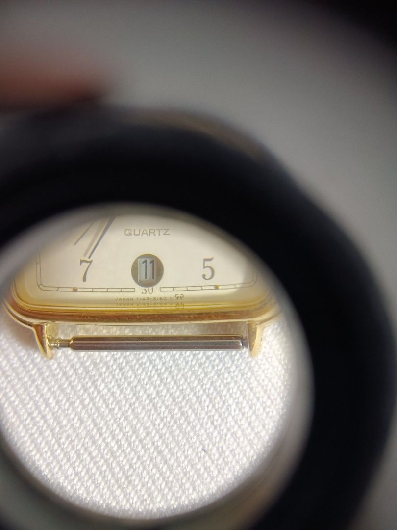 Vintage Alba Date Gold Tone Tank Quartz Watch ( New Old Stock), Men's ...