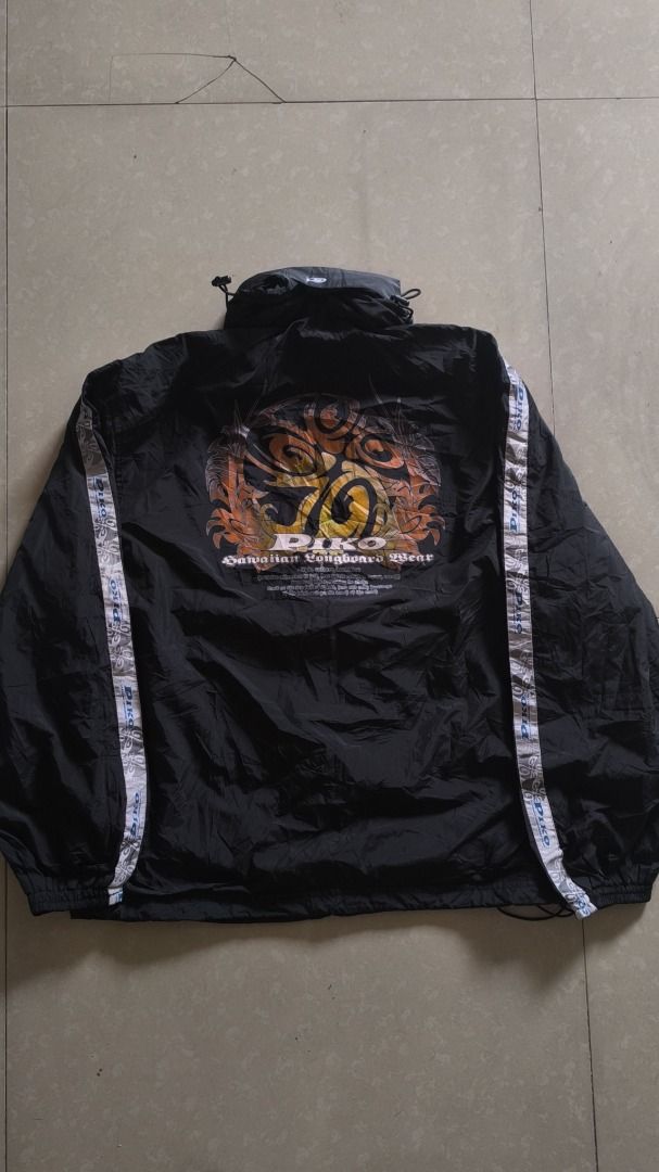 Vintage Piko Hawaiian Longboard Wear Windbreaker Jacket Zipper packable ...