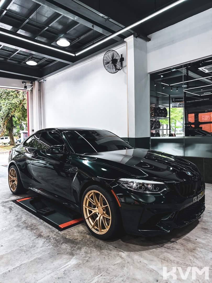 Yokohama Advan A050 Semi Slicks + 18" KVM Forged Wheels for BMW M2 M3 ...