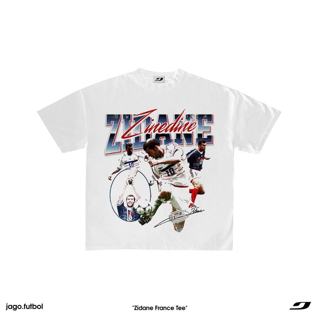 Zinedine Zidane Tee, Men's Fashion, Tops & Sets, Tshirts & Polo Shirts ...