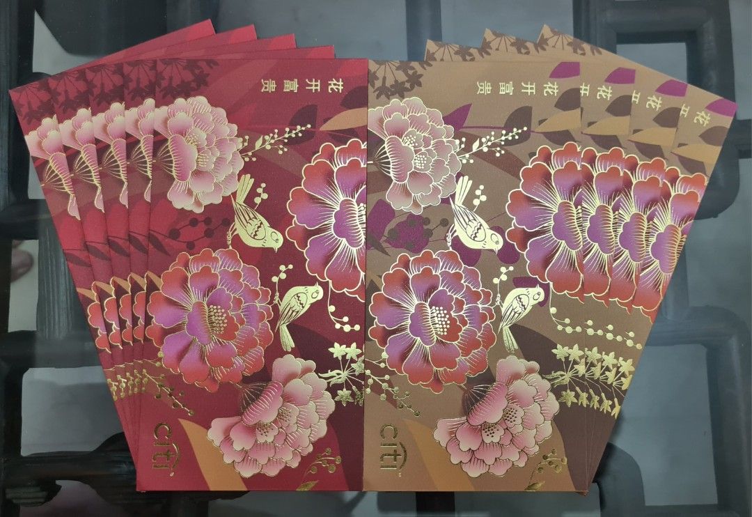 (Last Pack) 10 pcs Citibank 2025 Red Packet / Ang Bao, Hobbies & Toys ...