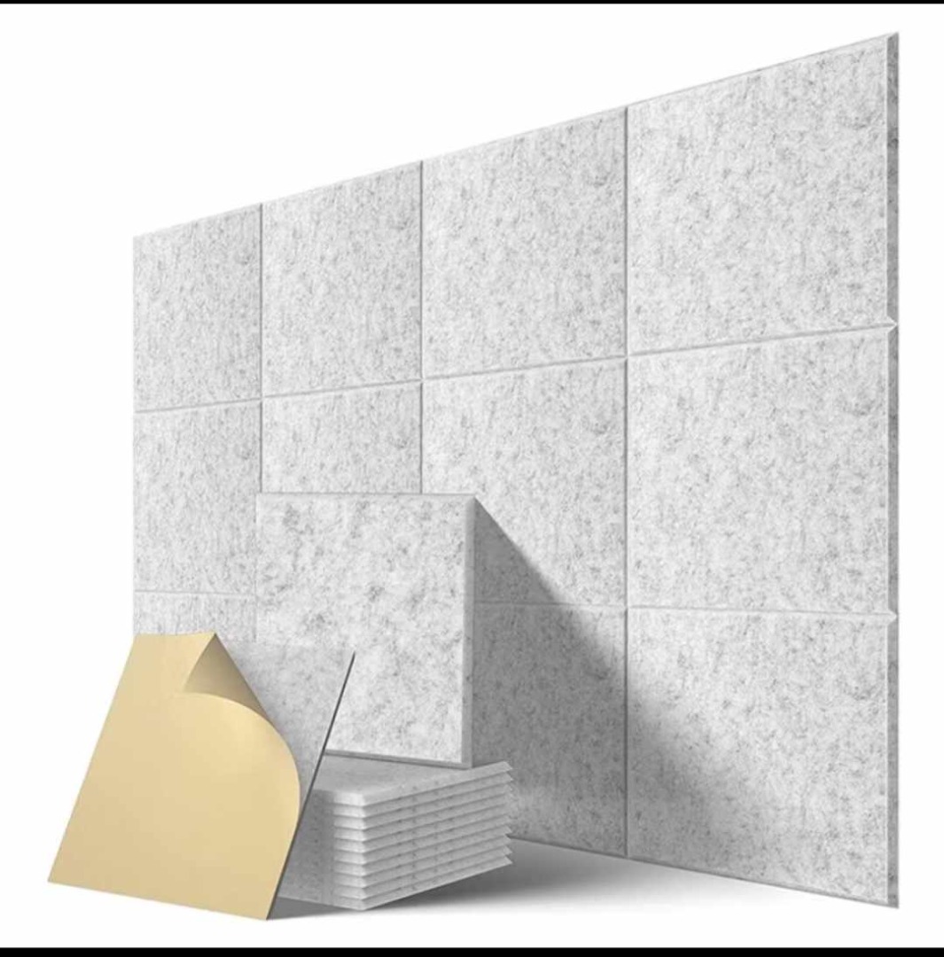 12Pcs Acoustic Panels Self-Adhesive Design Acoustic Treatment Wall for ...