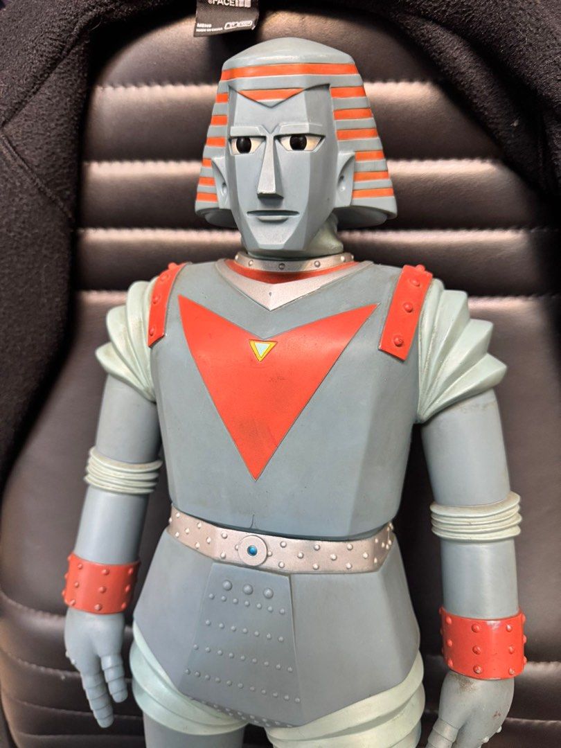 中古 懷舊玩具 巨型 鐵甲人 1998年 古董 玩具 Jumbo 搪膠 大膠 Marmit Giant Robot 正版 特攝 巨型大膠 模型 擺設 figure 昭和 , 興趣及遊戲, 玩具 ...