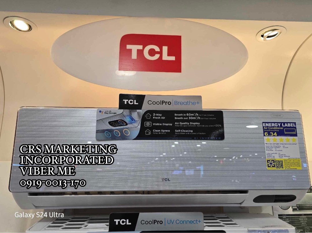 ️ TCL SPLIT TYPE INVERTER AIRCON FBI SERIES FRESHIN 2.0 LIMITED STOCKS ...