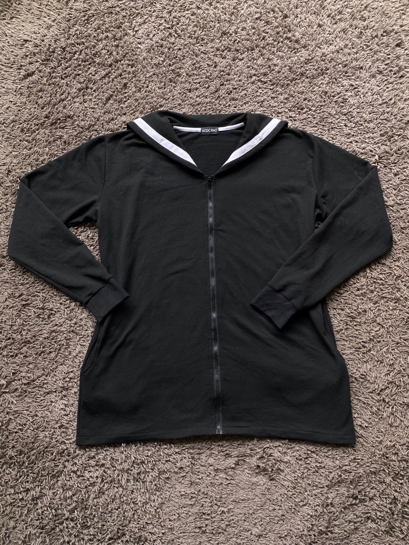 ACDC RAG sailor black top jacket lolita, Men's Fashion, Coats, Jackets ...
