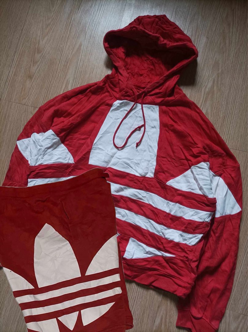 Adidas big logo terno, Men's Fashion, Activewear on Carousell