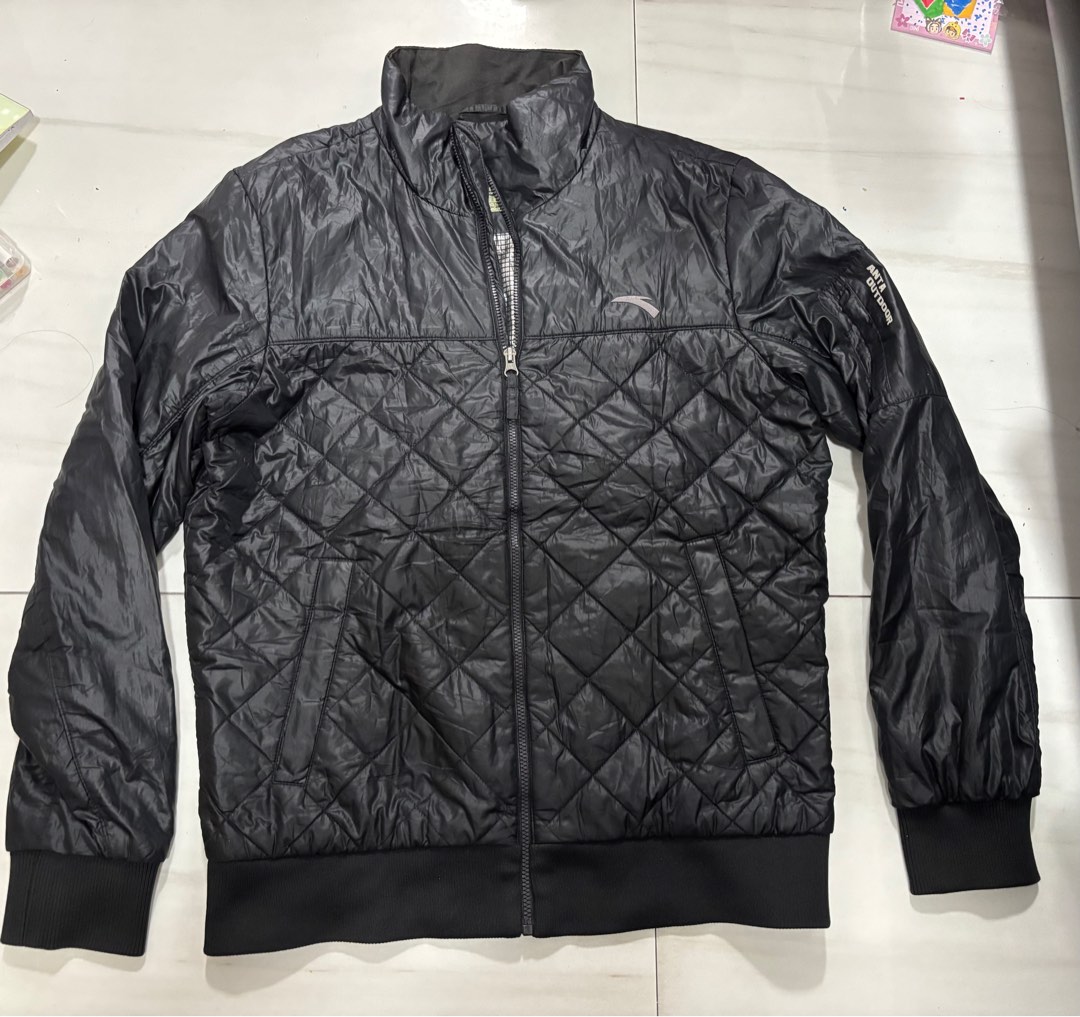 ANTA lightweight quilted jacket BLACK, Men's Fashion, Coats, Jackets ...