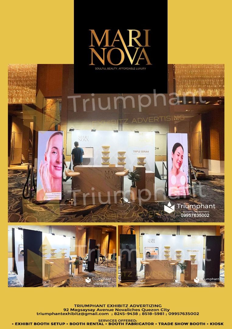 Booth Exhibit Booth Setup Event Trade Show Backwall Backdrop Kiosk ...