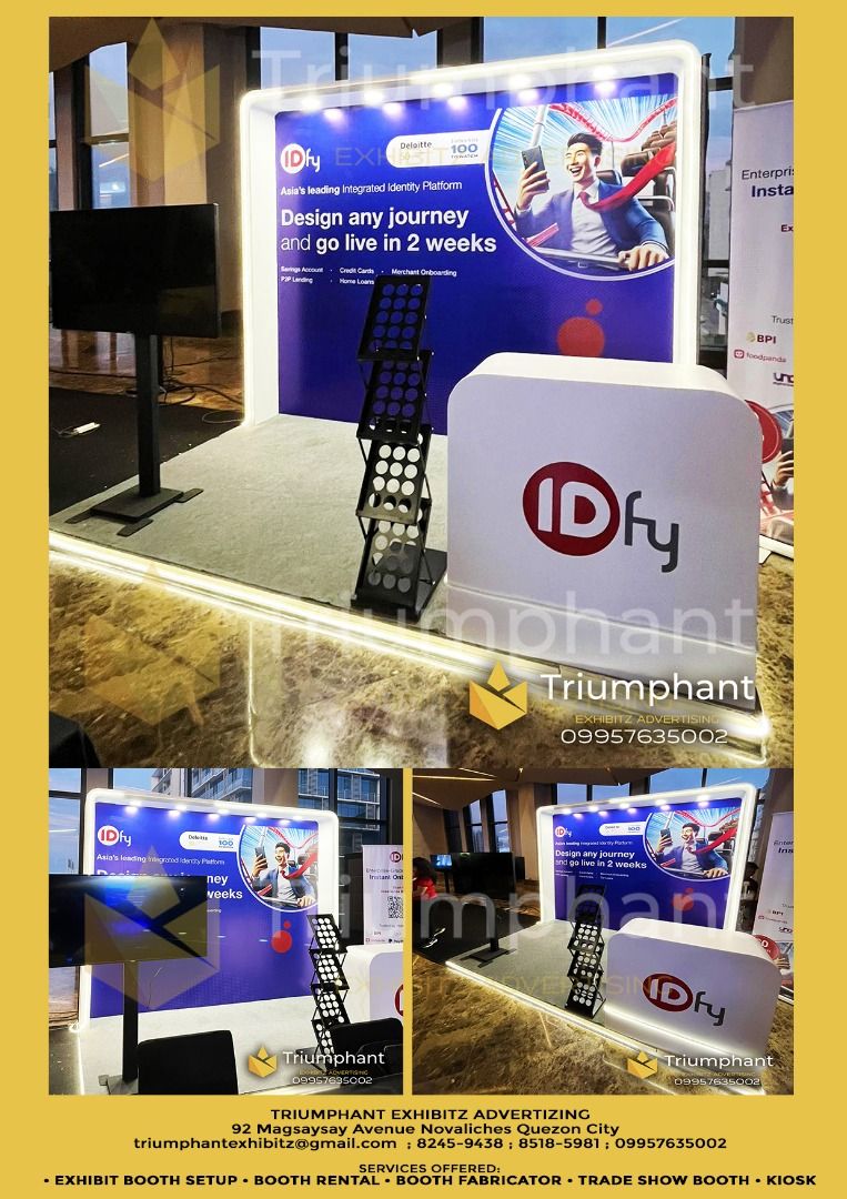 Booth Exhibit Booth Setup Event Trade Show Backwall Backdrop Kiosk ...
