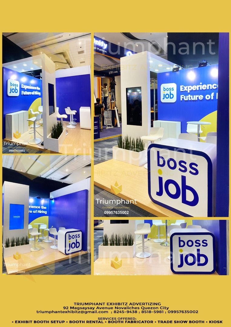 Booth Exhibit Booth Setup Event Trade Show Backwall Backdrop Kiosk ...