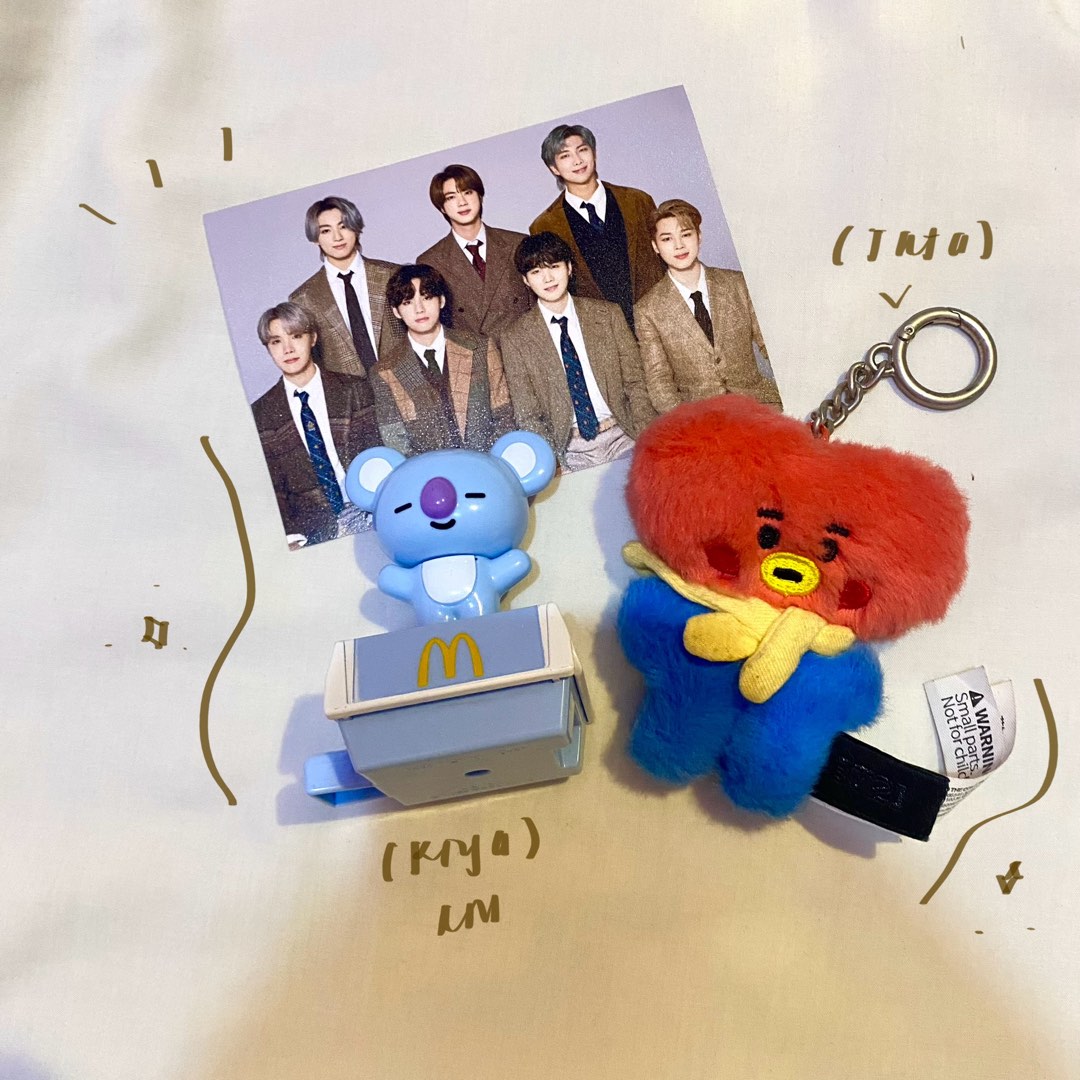 BT21 (BTS) Merch: Mcdonalds Koya Collectible and Tata BT21 Plush Keychain, Hobbies & Toys ...