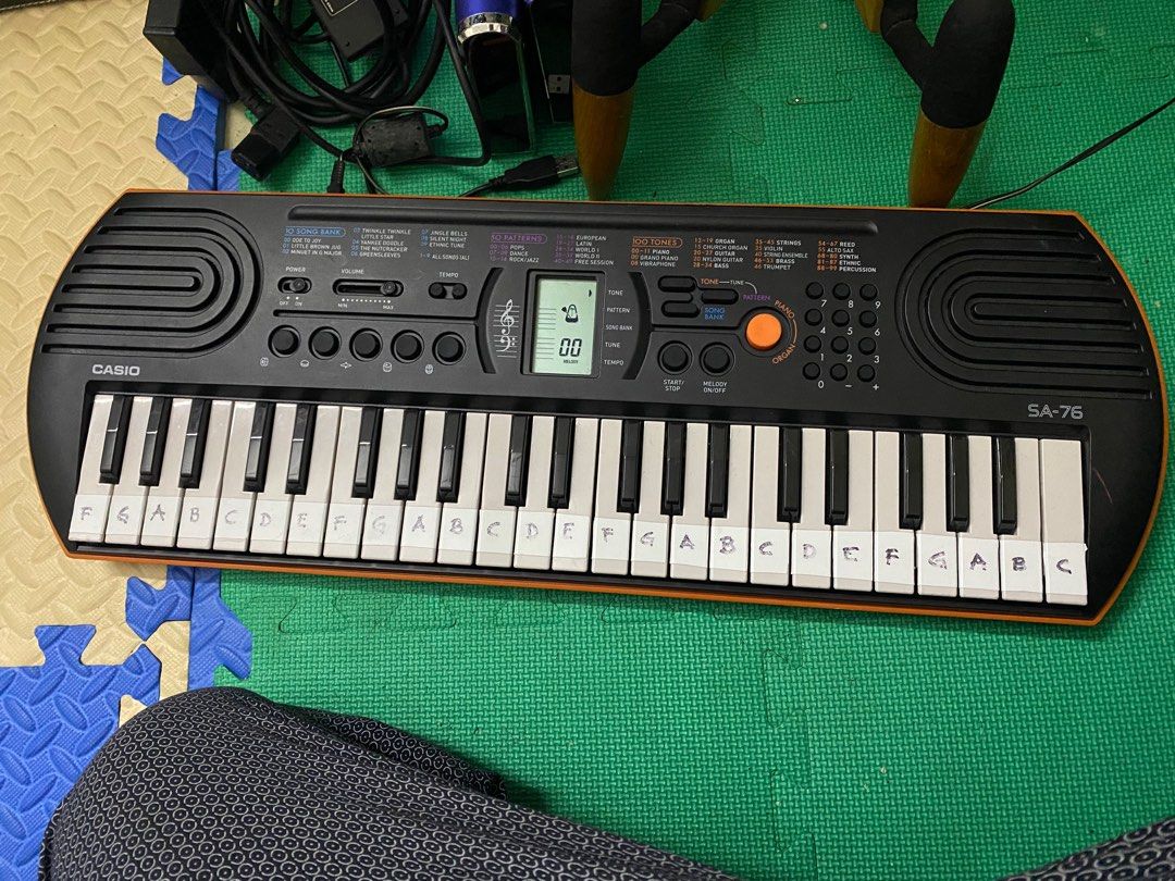 Casio Keyboard SA 76, Hobbies & Toys, Music & Media, Musical ...