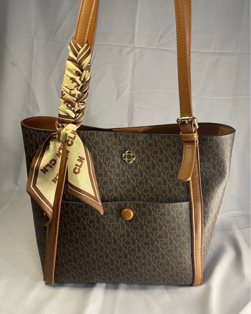 CLN Carynn Tote Bag | Women Leather Brown Shoulder bag | Luxury Modern ...