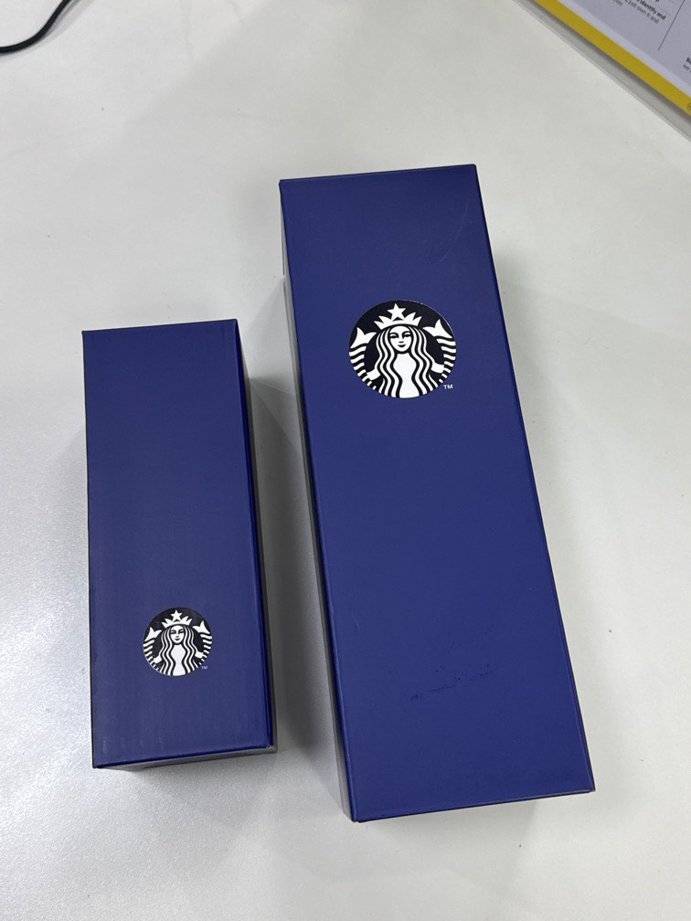 COMBO Starbucks Indigo Tumbler and Cold Cup, Furniture & Home Living ...