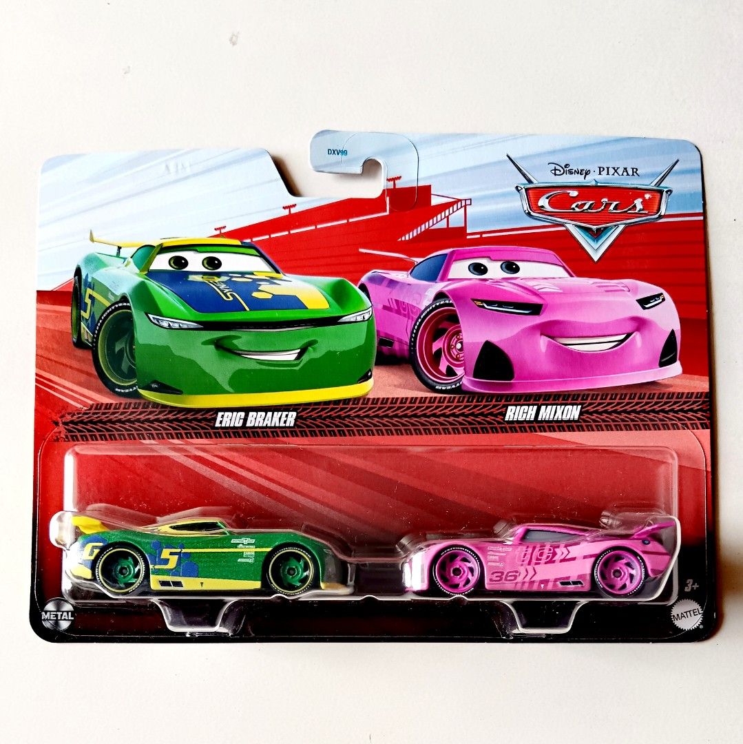 DISNEY PIXAR CARS TWIN PACK NEW 2025 Eric Braker + Rich Mixon Diecast 1 ...
