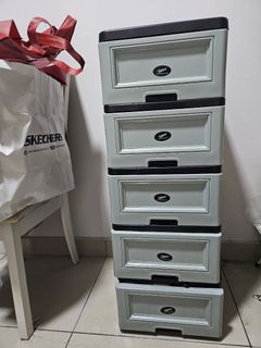 Tegan Tall 2-tier Display Shelf w/ Drawers | Rak Paparan Tinggi 2 ...