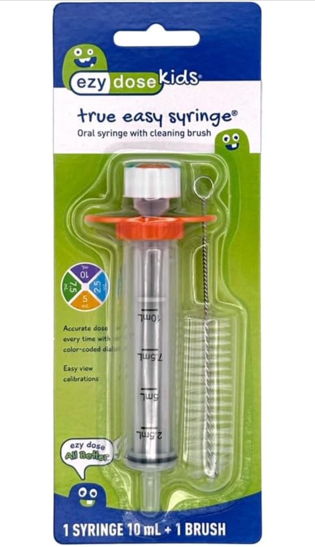 Ezy Dose Kids Baby Oral Syringe & Dispenser, Easy Design for Liquid ...